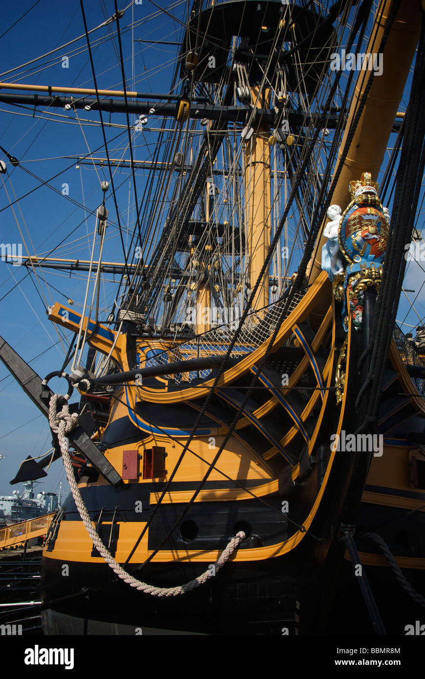 HMS Victory Portsmouth Harbour Naval Docks Stock Photo - Alamy