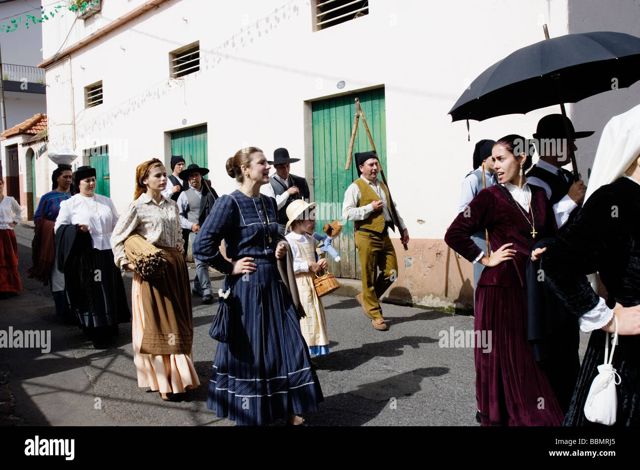 A procession on yearly Madeira Wine Festival Stock Photo - Alamy