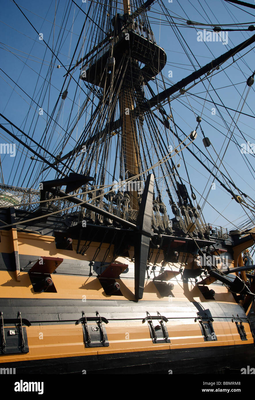 HMS Victory Portsmouth Harbour Naval Docks Stock Photo - Alamy