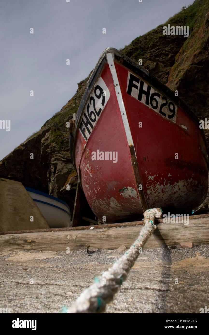 Small Fishing Boats at Lizard Point, Cornwall Stock Photo - Alamy