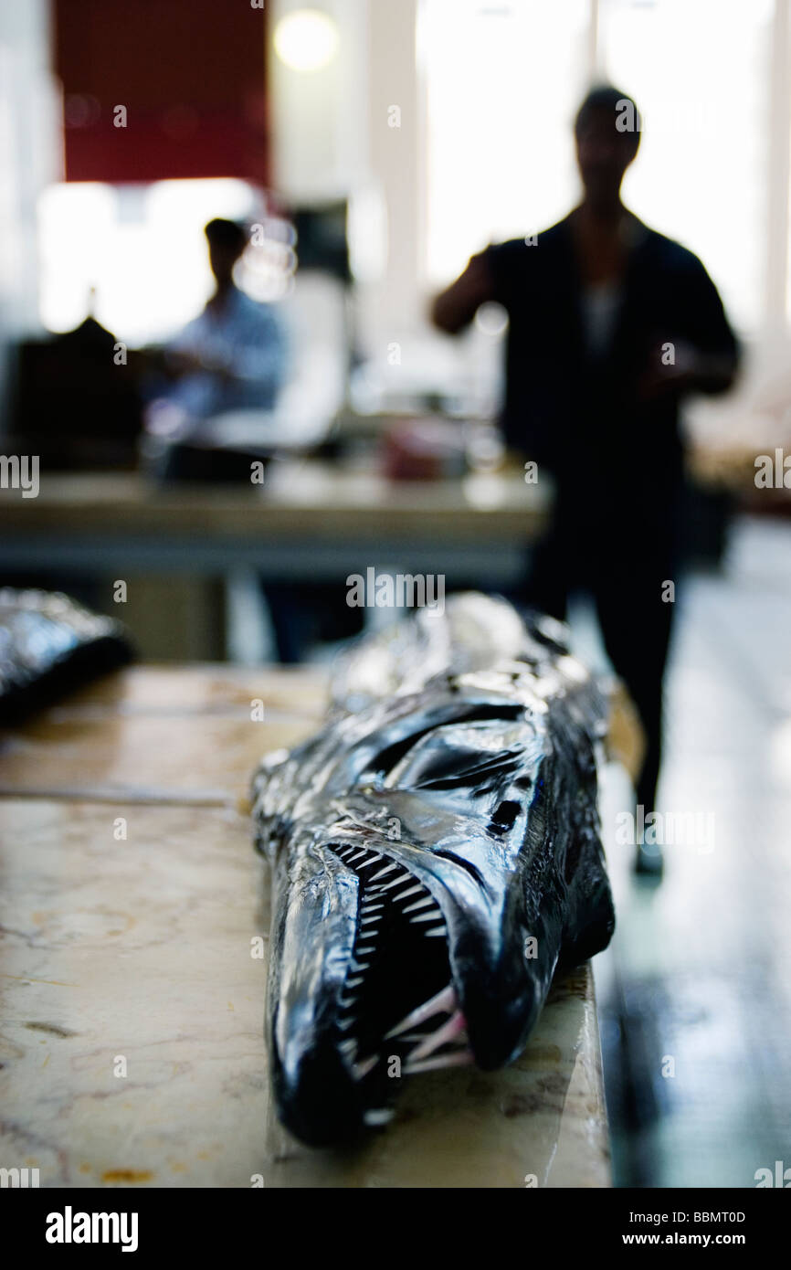 A swordfish (espada) at Funchal Market, Madeira Stock Photo - Alamy