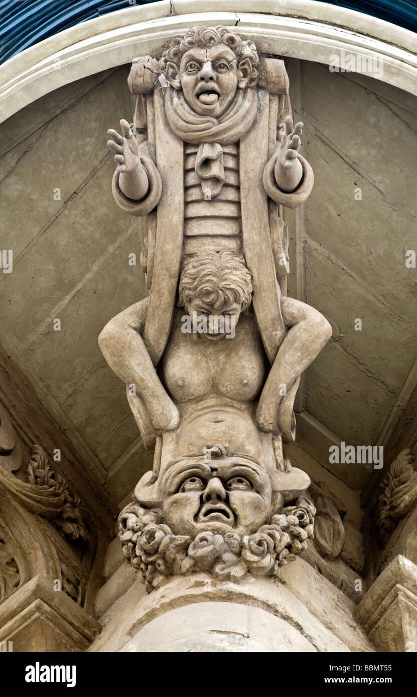 Valletta malta gargoyle tongue hi-res stock photography and images - Alamy