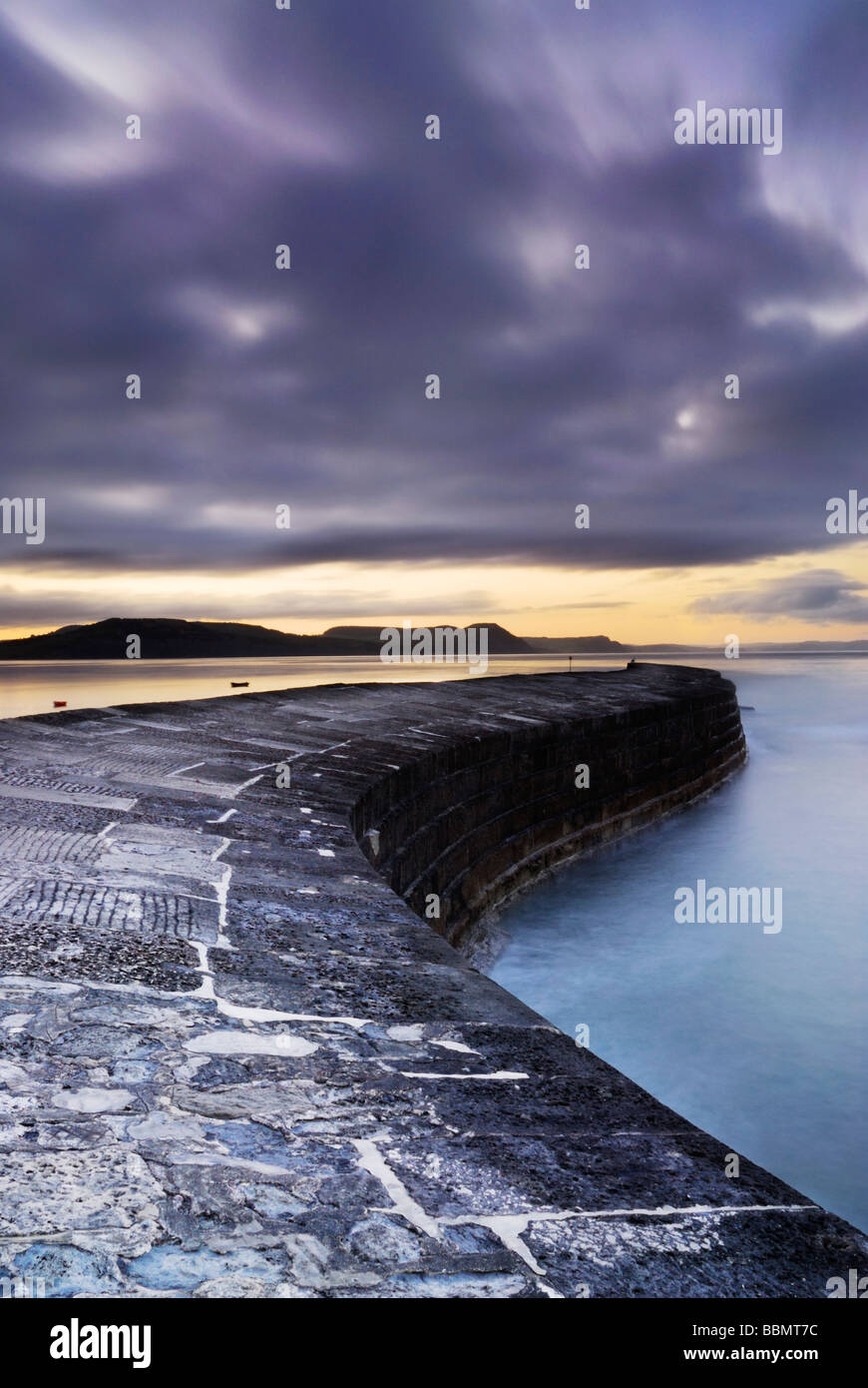 The Cobb sea defense Lyme regis Devon England UK Stock Photo - Alamy