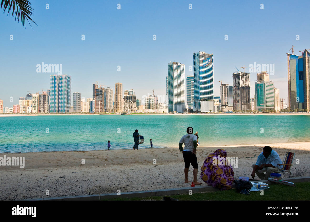 Beach Sharjah UAE Stock Photo - Alamy