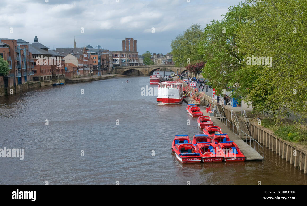 Pleasure boats on the River Ouse, York, England Stock Photo - Alamy