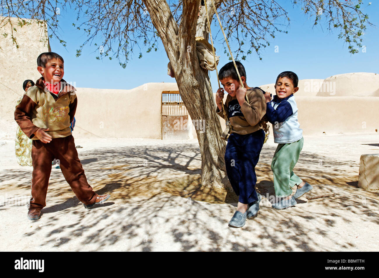 Children playing in the village Awamid, Syria, Asia Stock Photo - Alamy