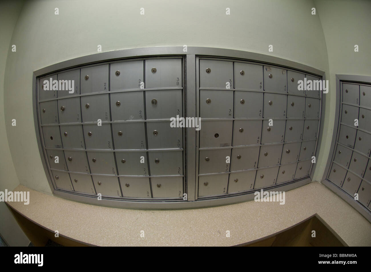 Mail Post Boxes In Apartment High Resolution Stock Photography and ...