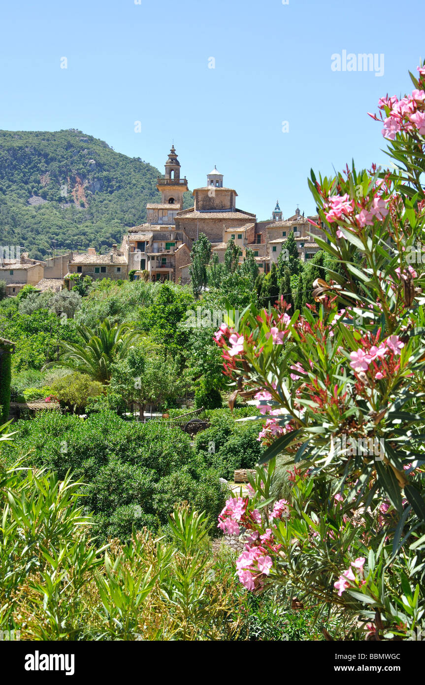 Hilltop village of Valldemossa, Valldemossa Municipality, Mallorca ...