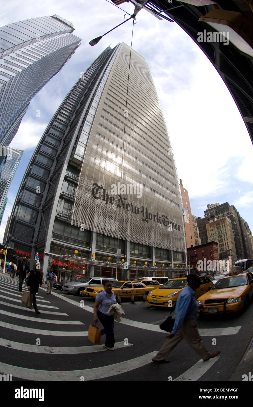 The offices of the the New York Times in Midtown in New York on Friday ...