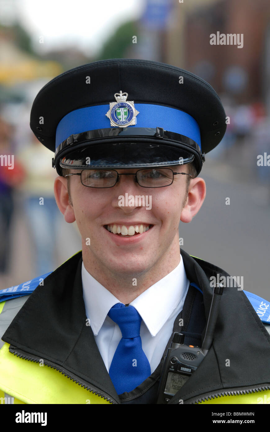 Young male police community support officer Stock Photo - Alamy