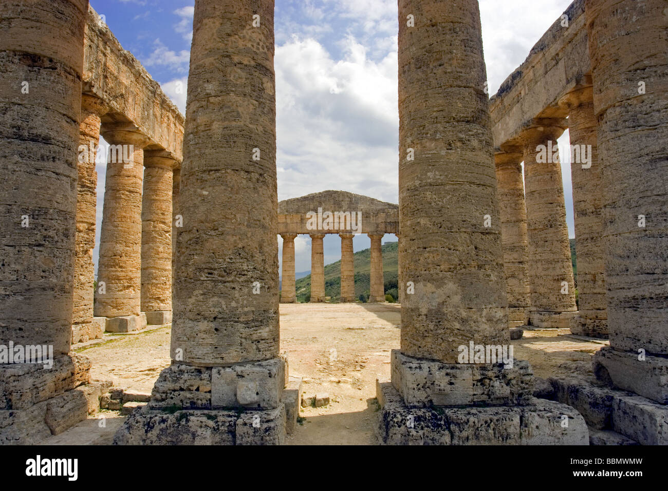 Ancient Greek Doric Temple Segesta archaeological site Sicily Italy ...