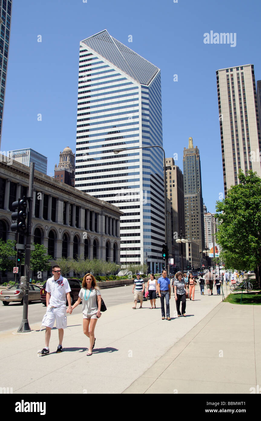 Michigan Avenue downtown Chicago Illinois USA and the Smurfit Stone ...