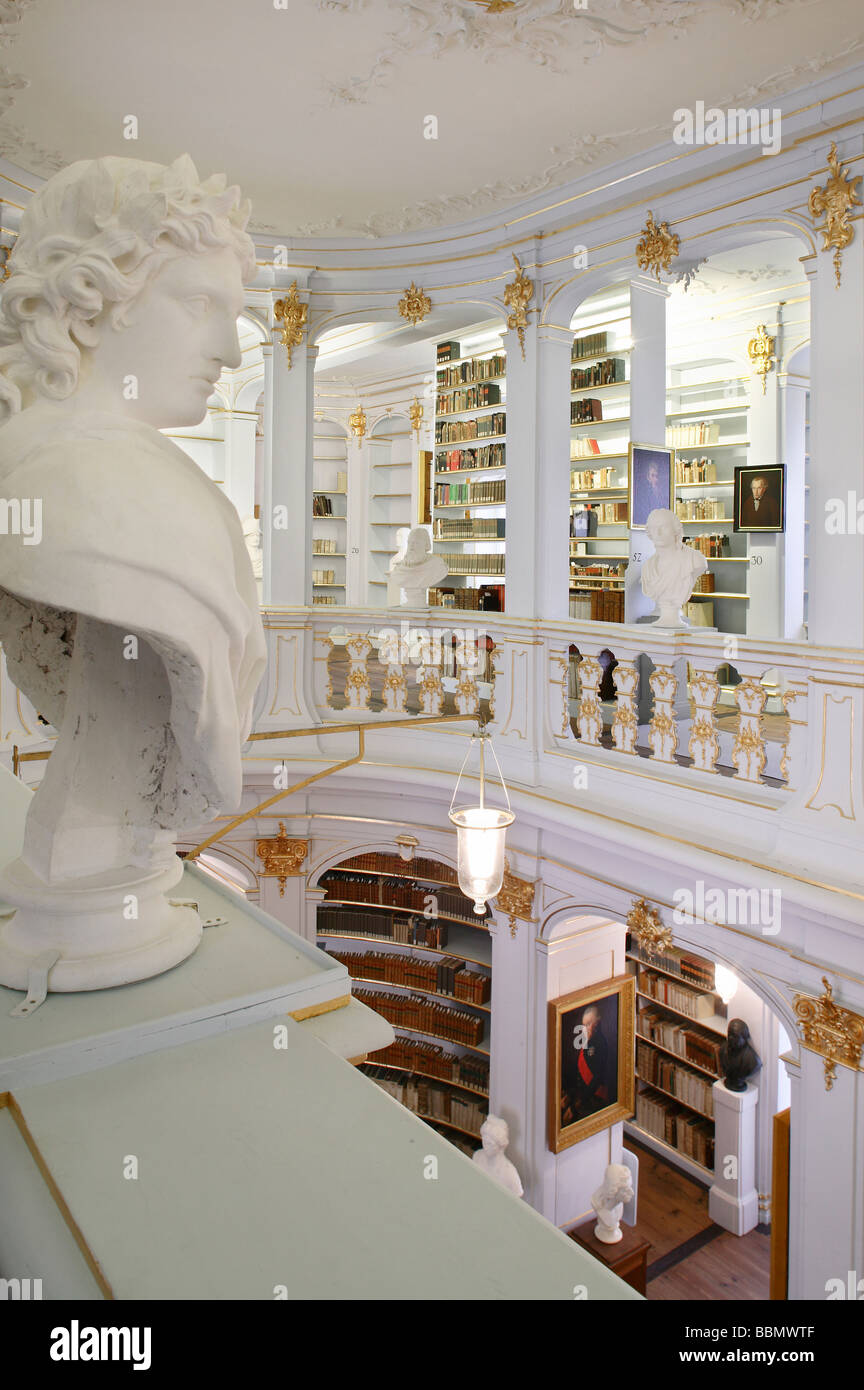 The Duchess Anna Amalia Library, Rococo Hall, Weimar, Germany Stock ...