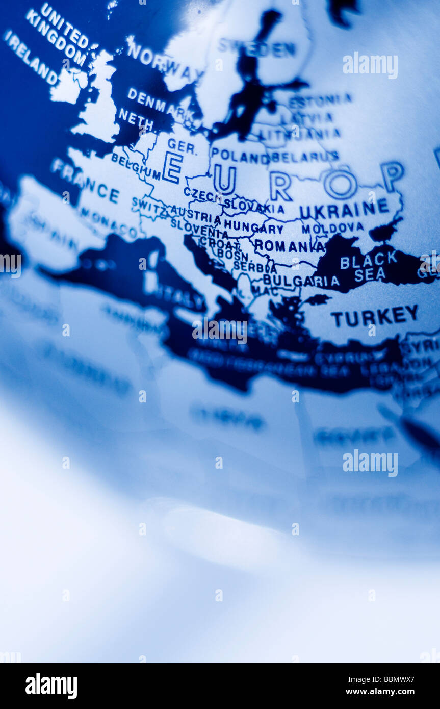 Central Europe Map High Resolution Stock Photography and Images - Alamy