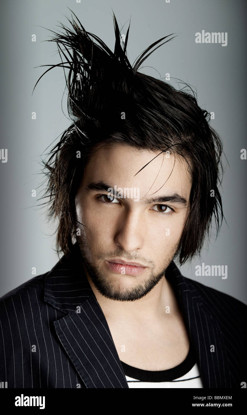 Good looking young man with modern HairStyle Stock Photo - Alamy Good looking young man with modern HairStyle Stock Photo - Alamy