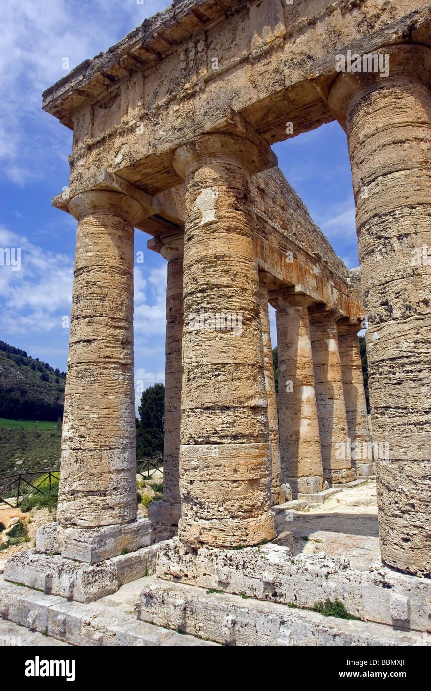 Ancient Greek Doric Temple Segesta archaeological site Sicily Italy ...