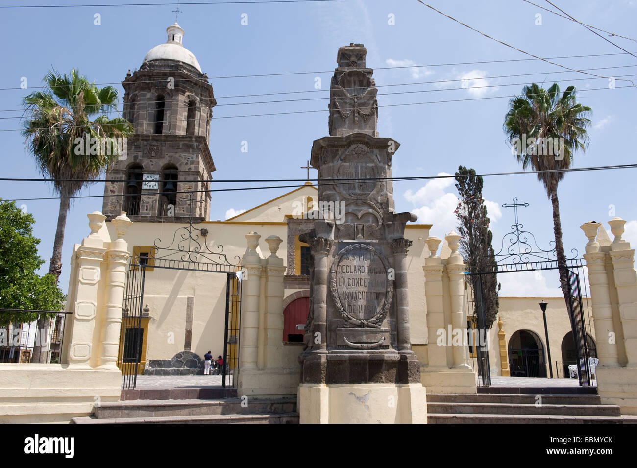 Cathedral in the centre of the arts town of Tonala, Jalsico, Mexico ...