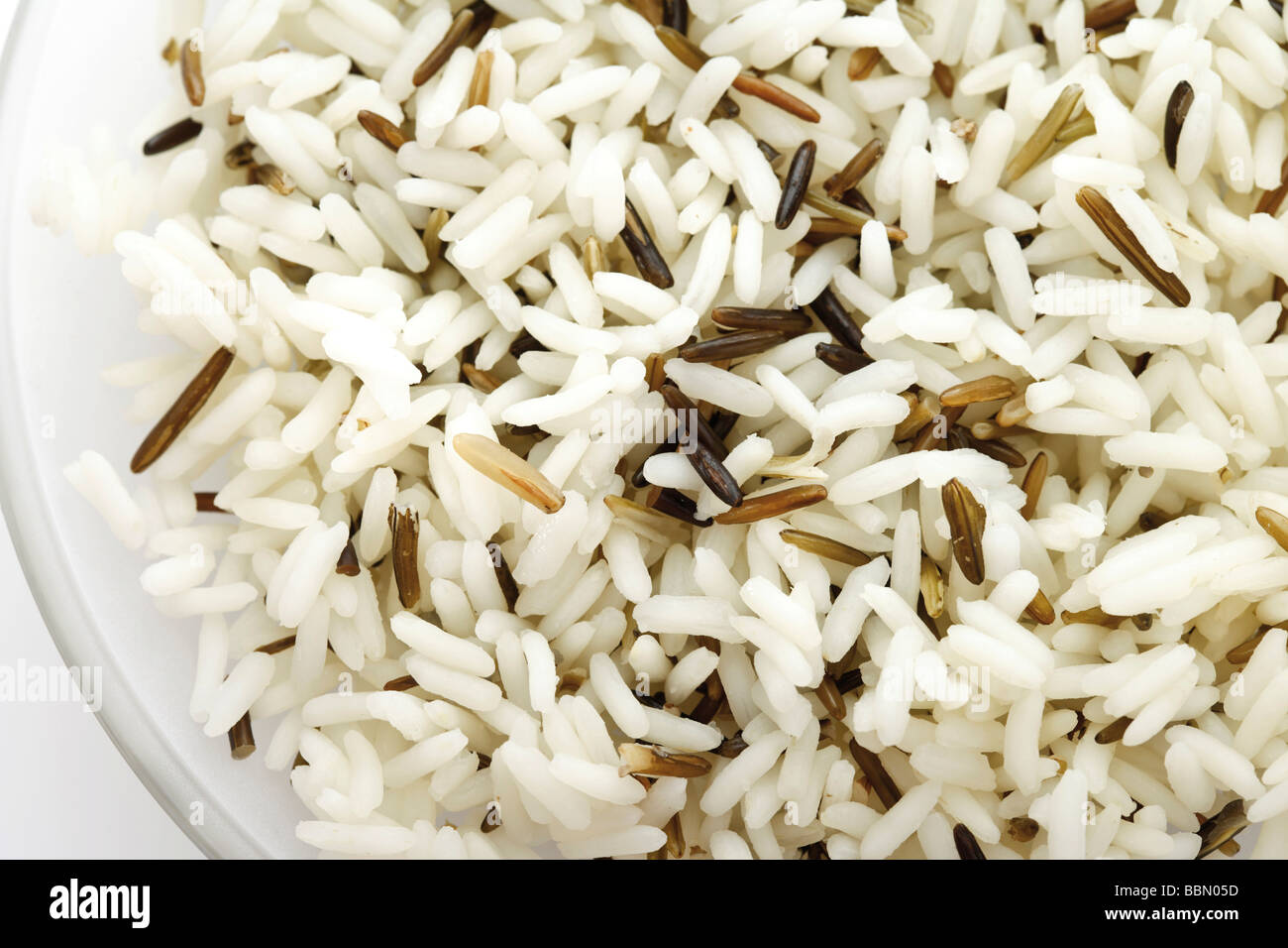 Boiled wild long grain rice Stock Photo - Alamy