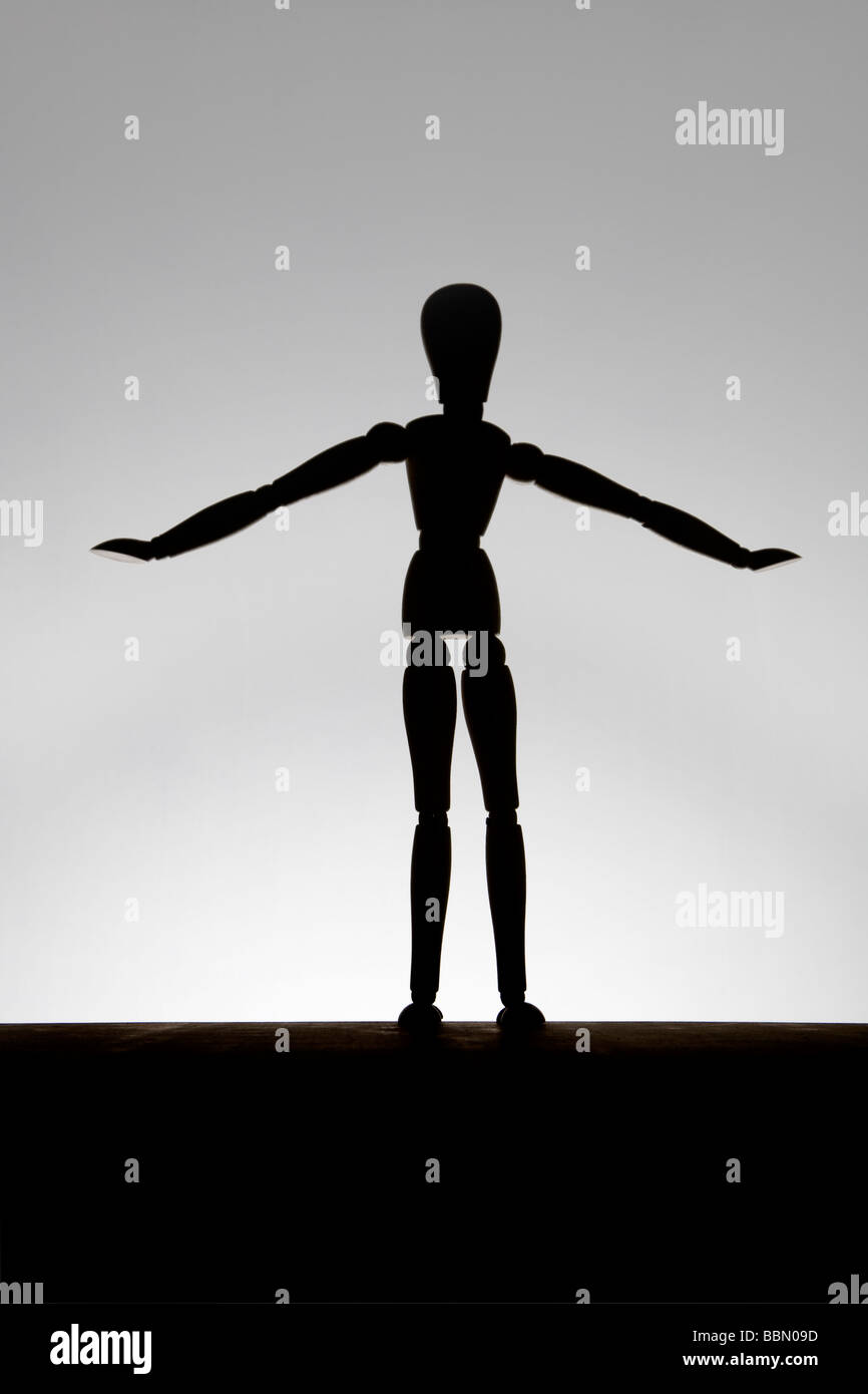 Wooden art figure Stock Photo - Alamy