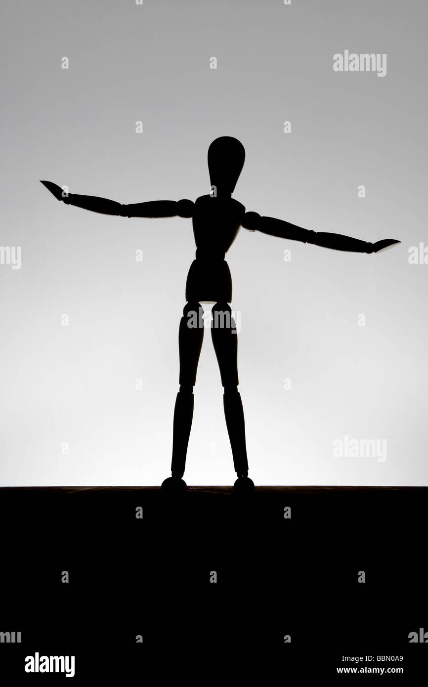 Wooden art figure Stock Photo - Alamy