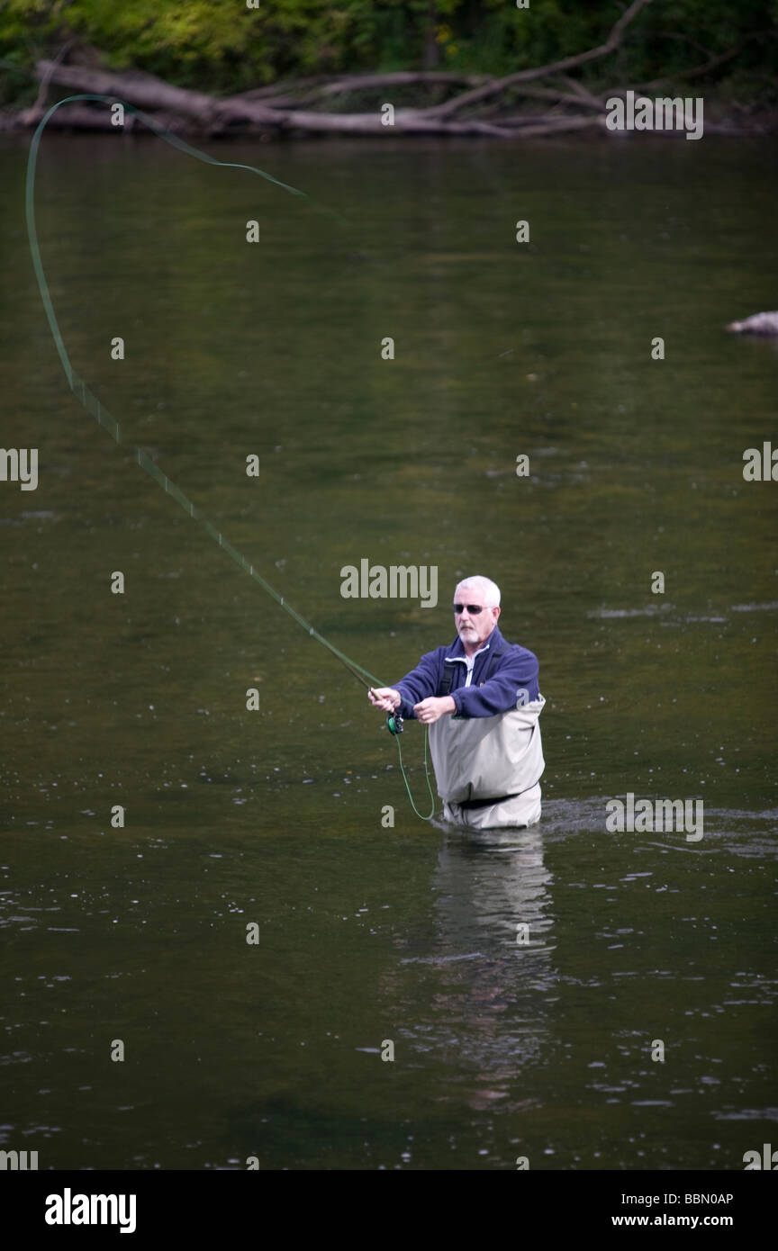 Trout Fly Fishing Stock Photo - Alamy