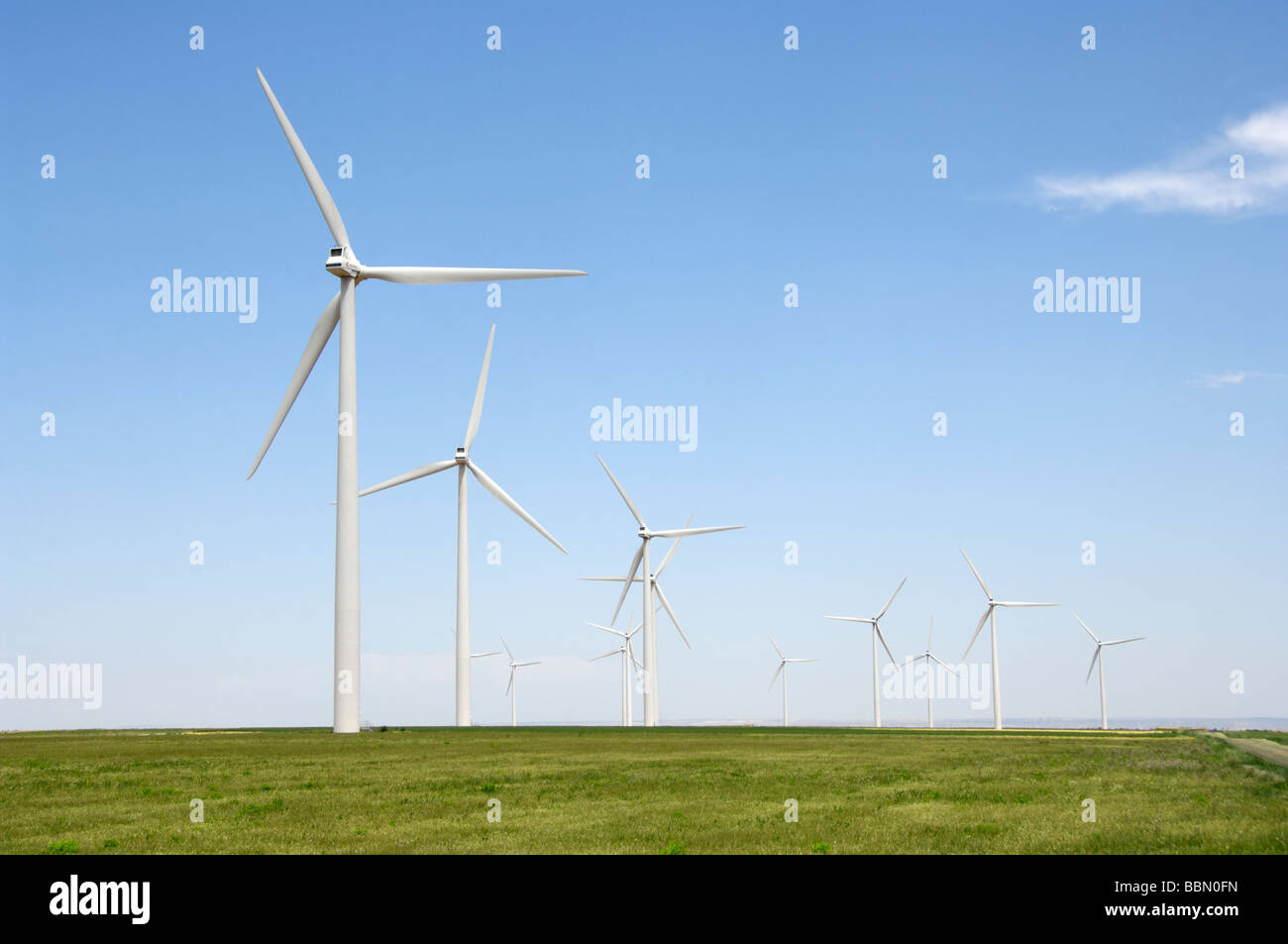 Turbines eolic energy Stock Photo - Alamy