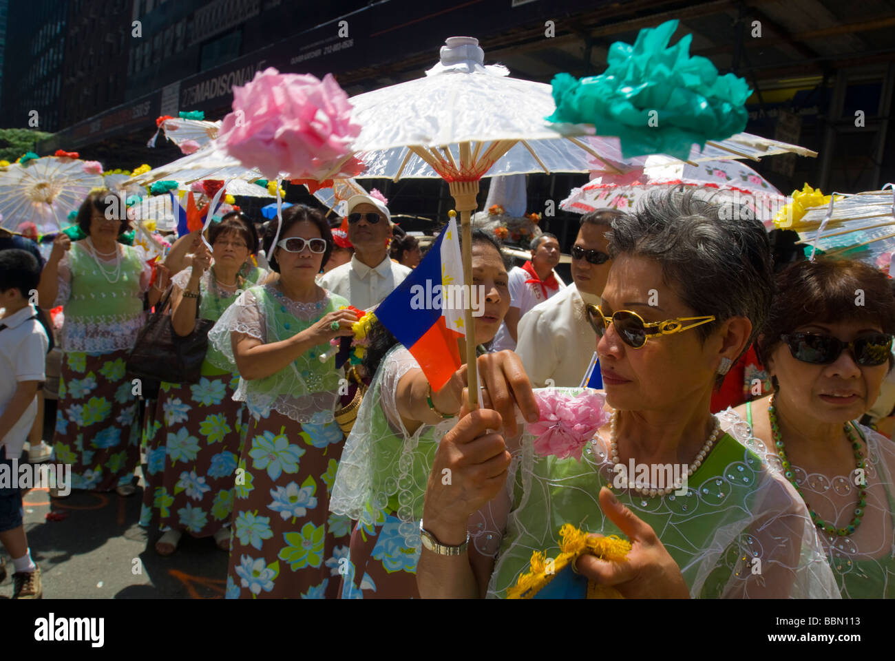 Filipino Americans from the tri state area march in the Philippines ...