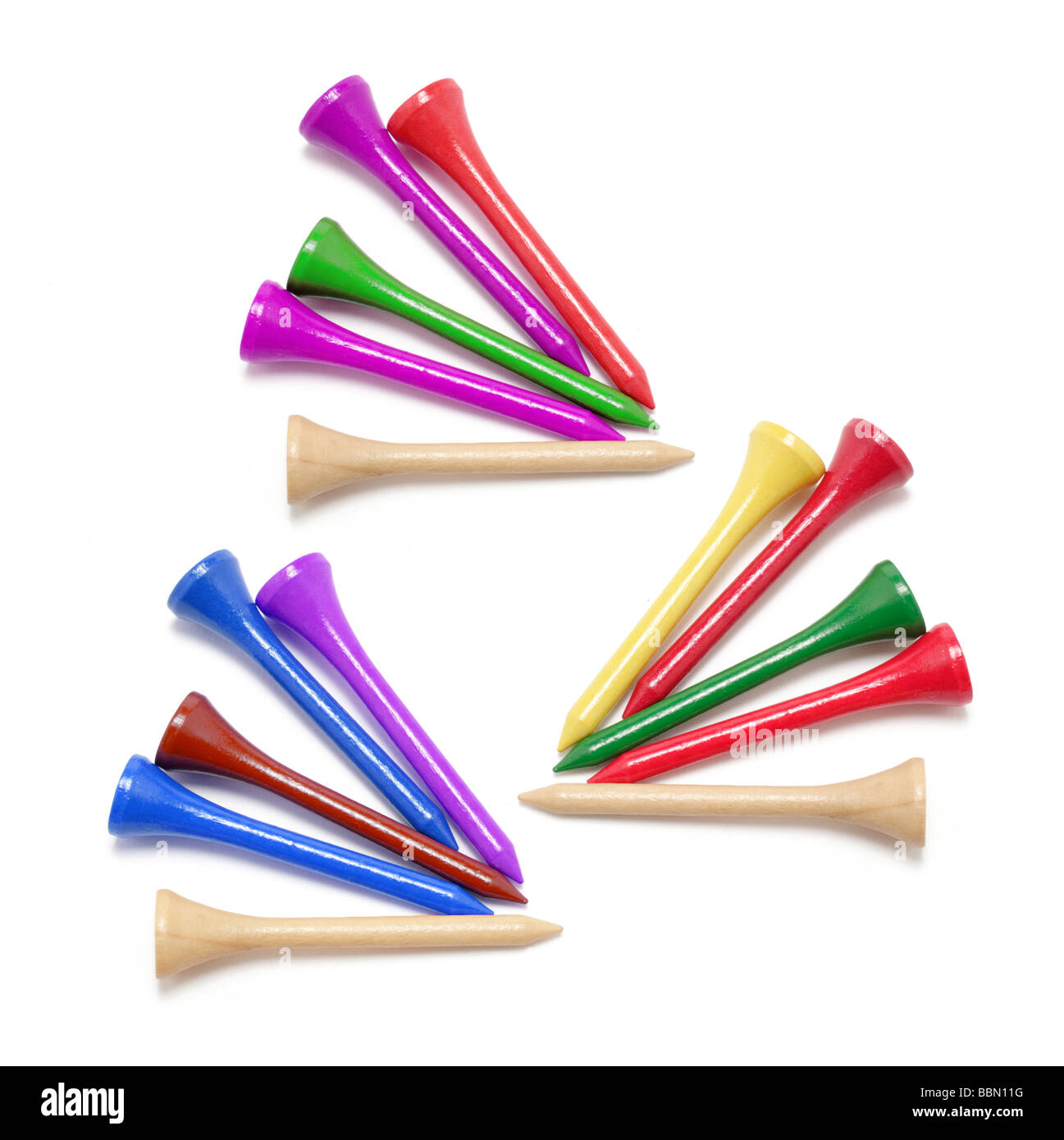 Golf tees Cut Out Stock Images & Pictures - Alamy