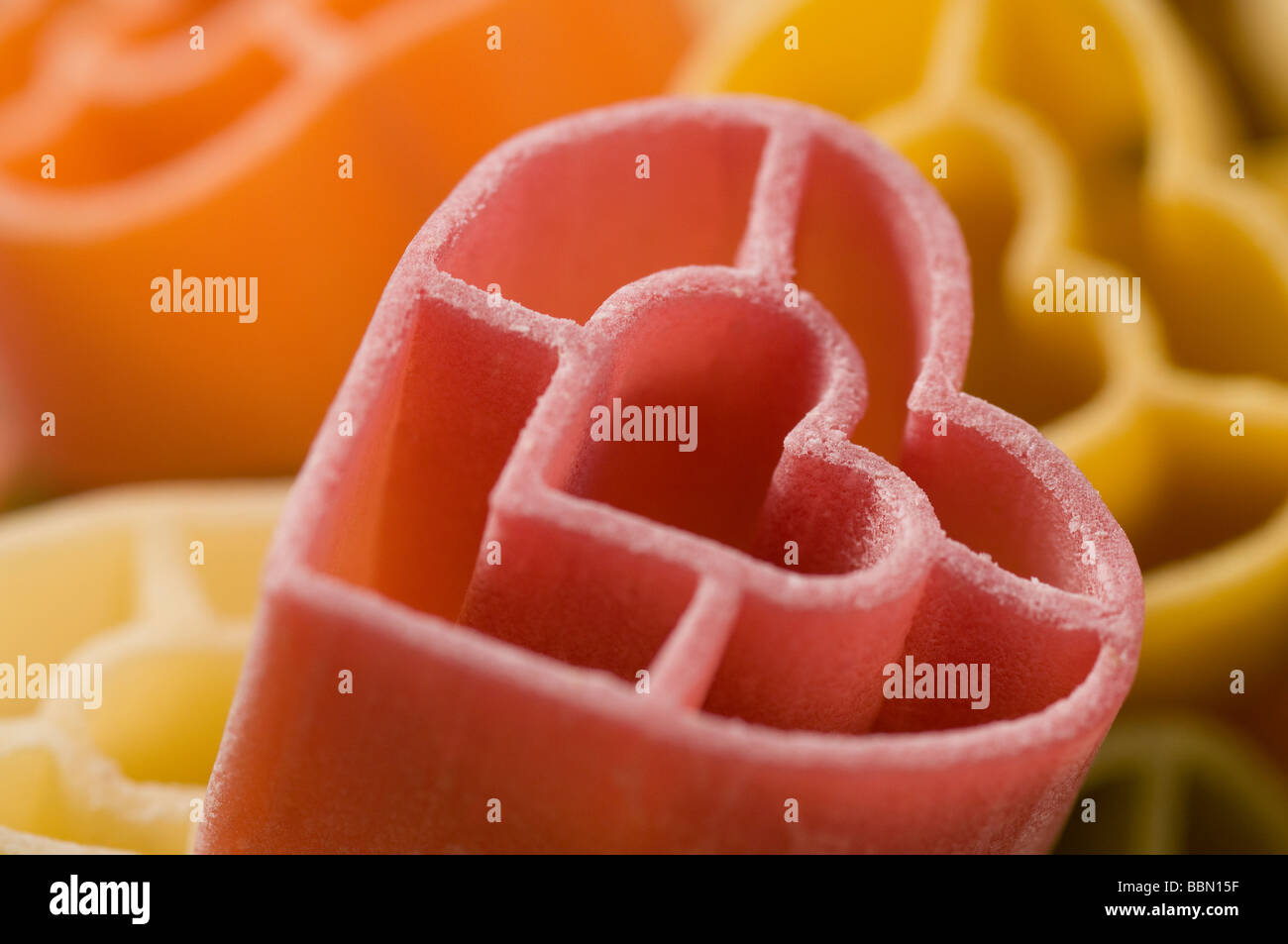red heart shaped pasta Stock Photo - Alamy