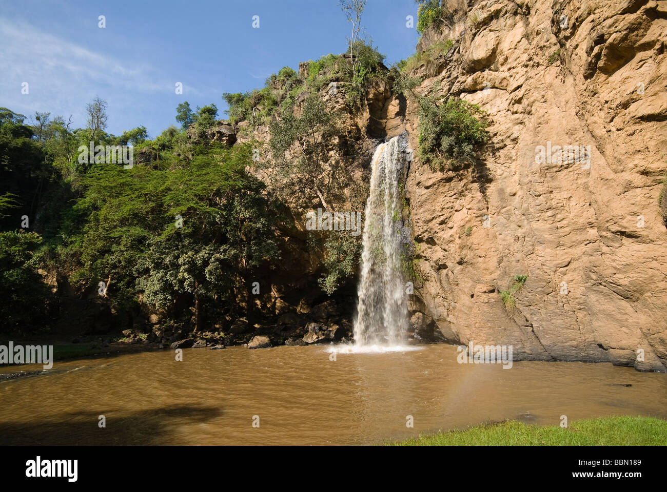 Makalia waterfall NAKURU NATIONAL PARK KENYA EAST Africa Stock Photo ...