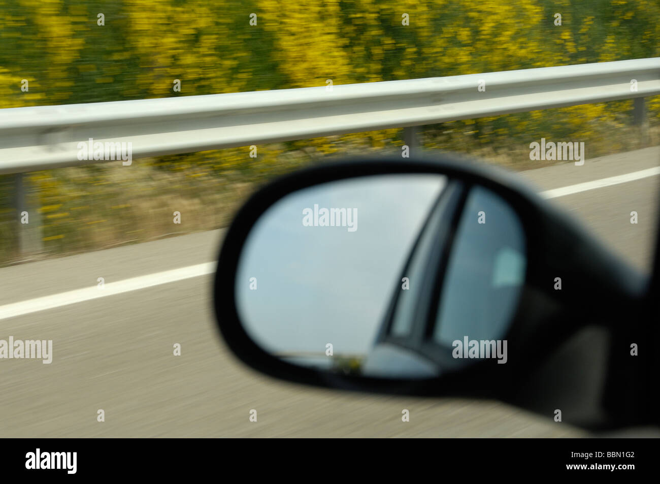 External mirror in a car Stock Photo - Alamy
