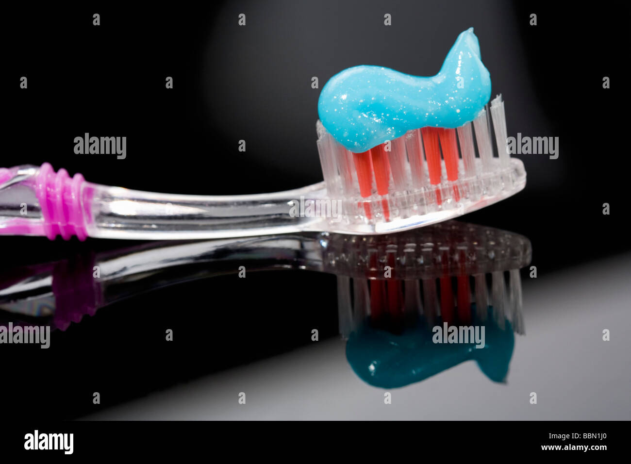 Toothbrush with toothpaste Stock Photo - Alamy