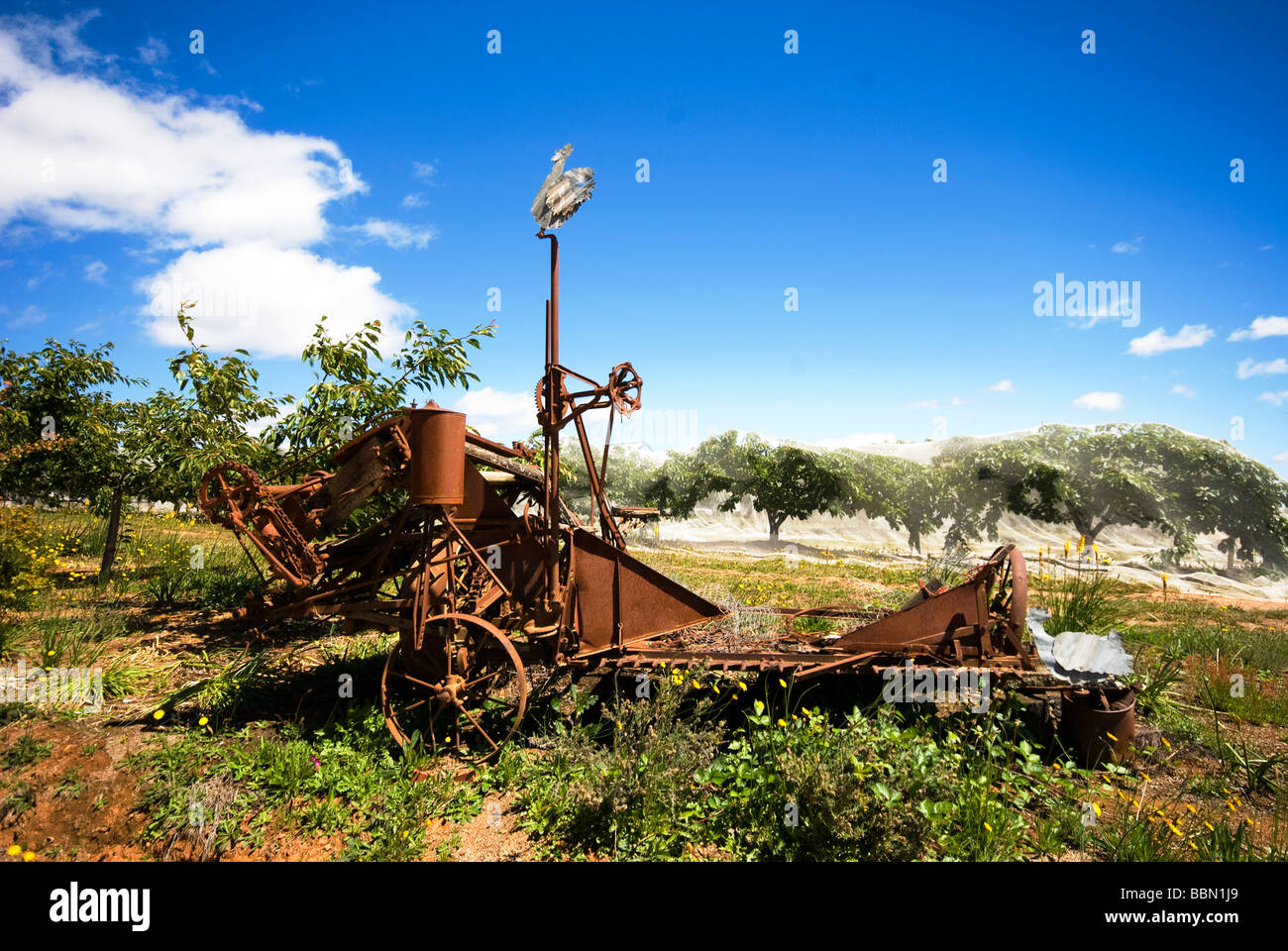 Redundant Rusty Mower Stock Photo - Alamy