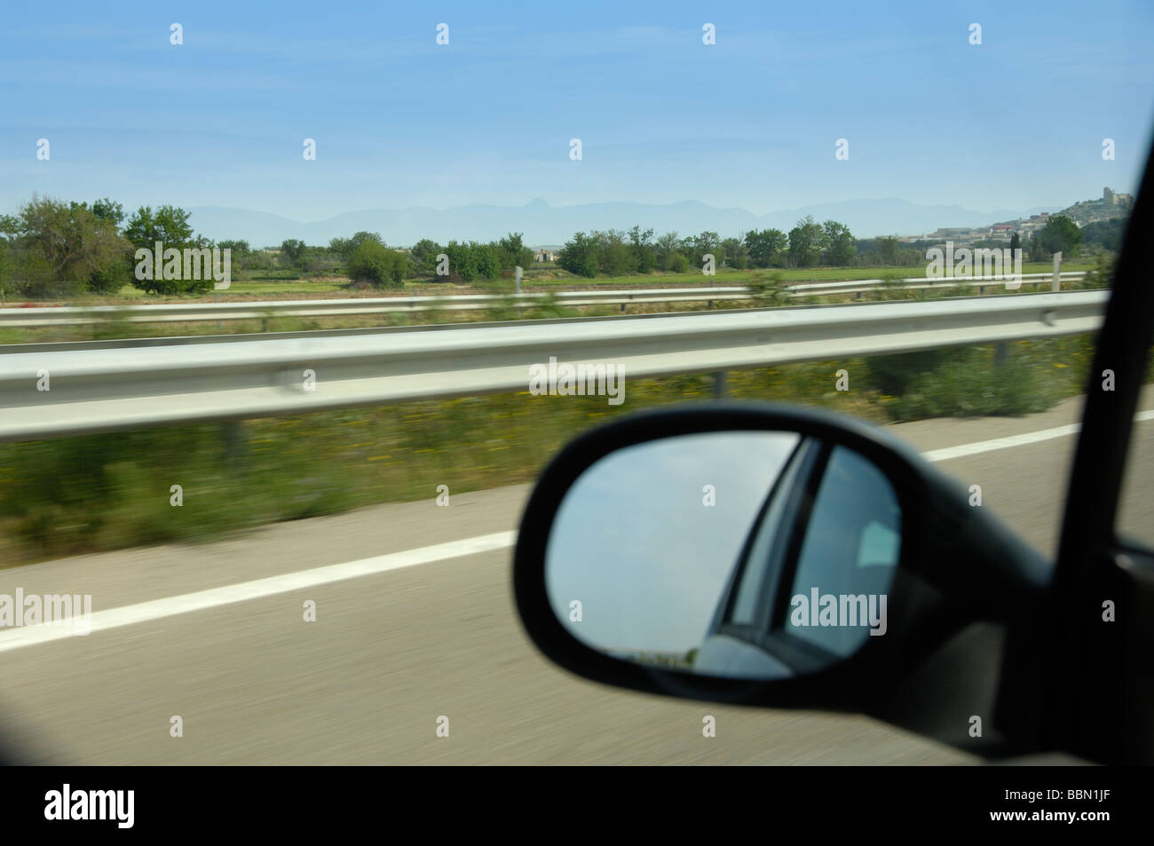 External mirror in a car Stock Photo - Alamy