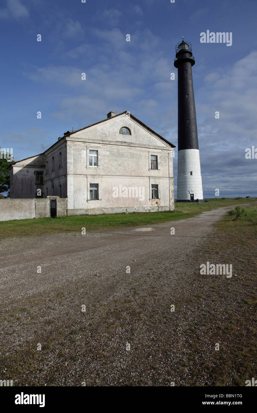 lighthouse at the south end of Saaremaa Island, Estonia, Baltic State ...