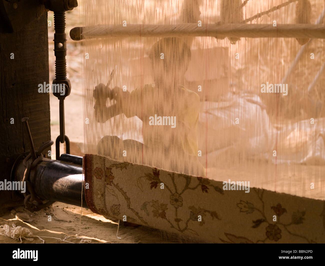 Rug weaving india hi-res stock photography and images - Alamy