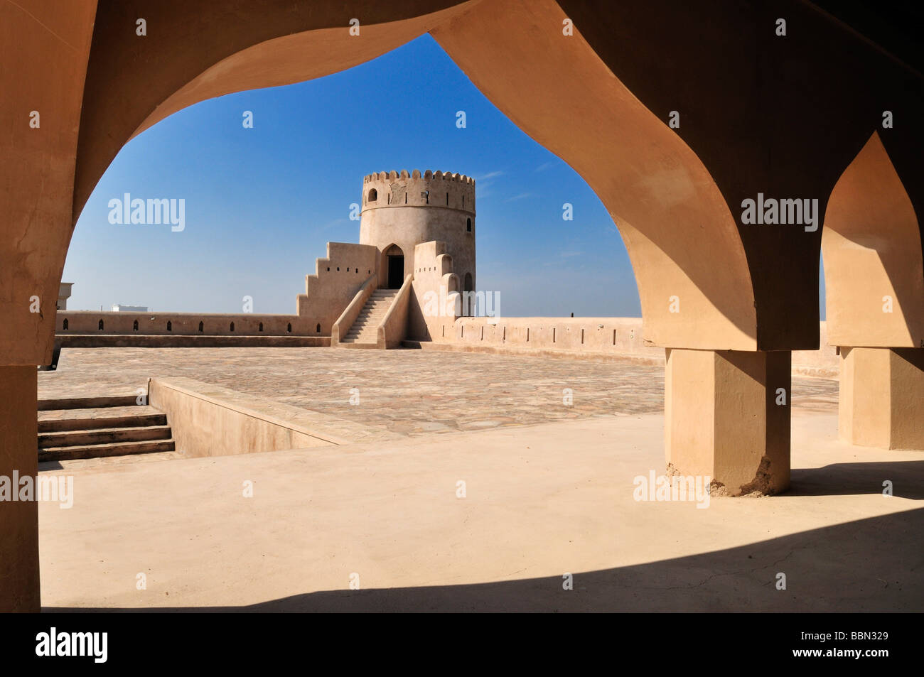 Historic adobe fortification As Suwayq Fort or Castle, Batinah Region ...