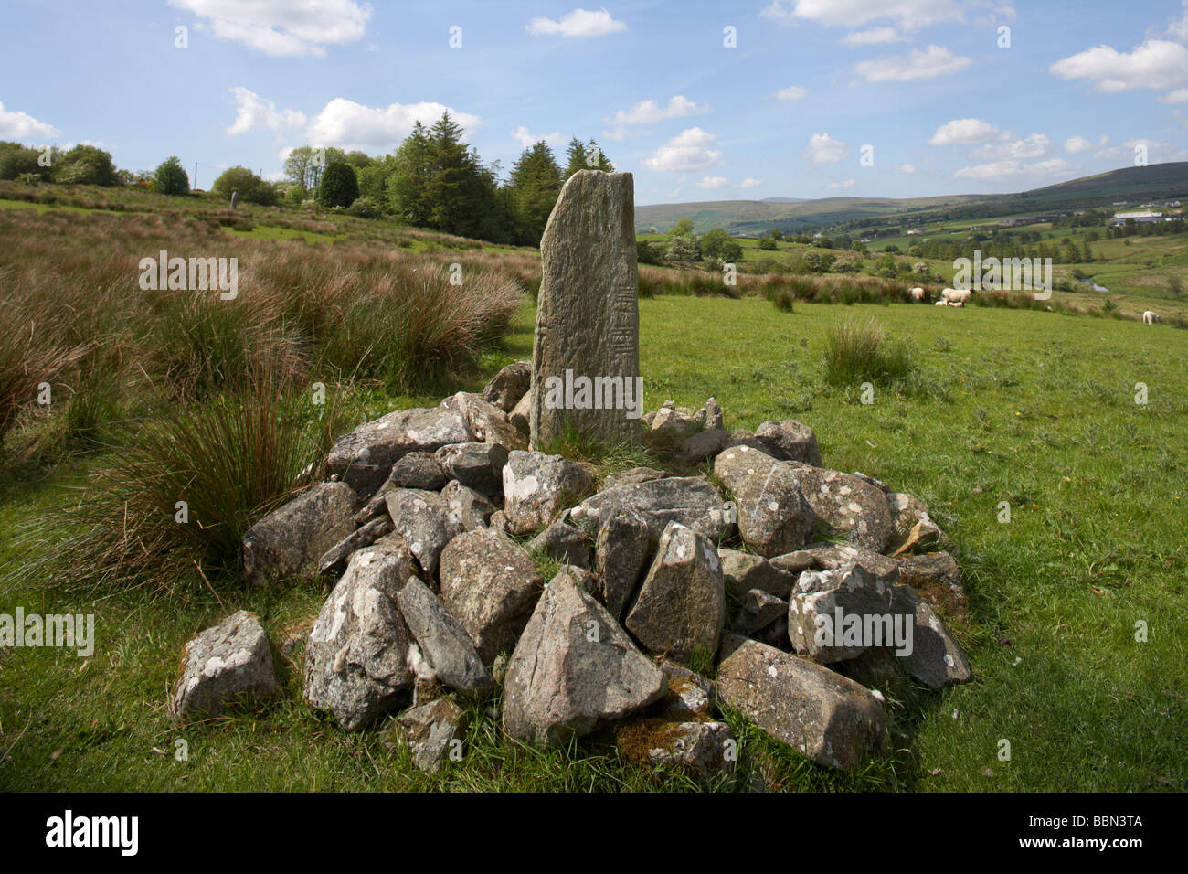Ogham stone hi-res stock photography and images - Alamy