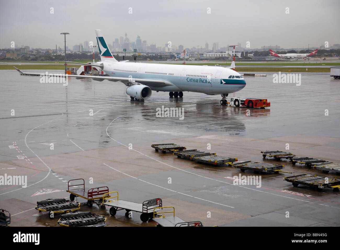Plane on tarmac at Sydney airport Stock Photo - Alamy