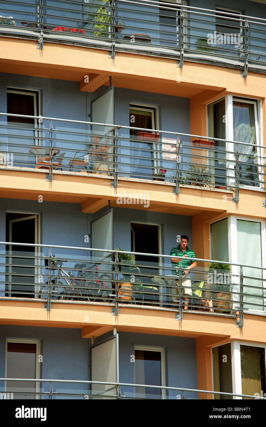 A new, modern block of flats, Poznan, Poland Stock Photo - Alamy