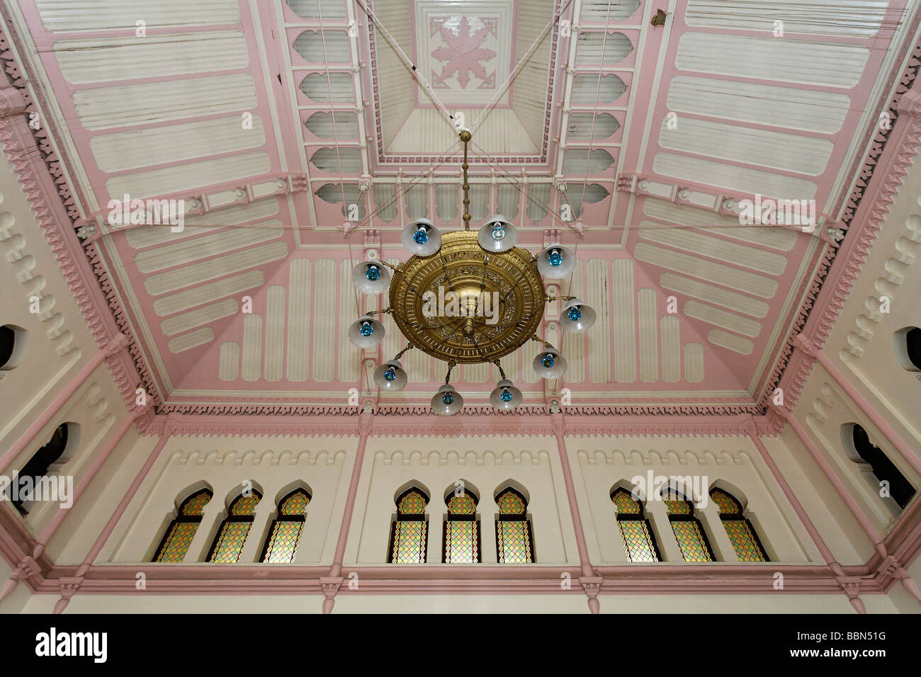 Station concourse in Ottoman art nouveau, historic train station ...