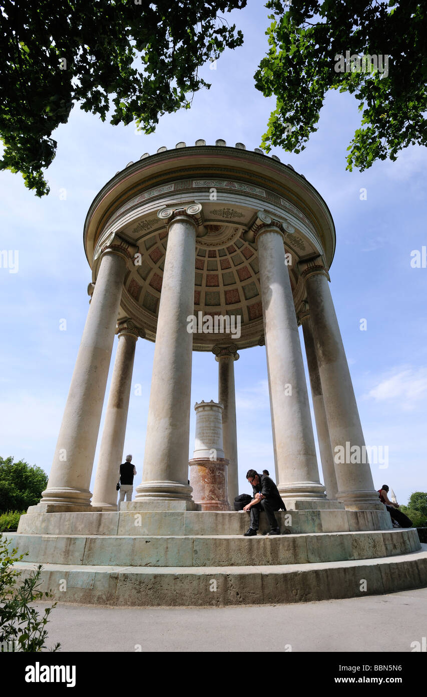 Monopteros in the English Garden in Munich, Upper Bavaria, Bavaria ...