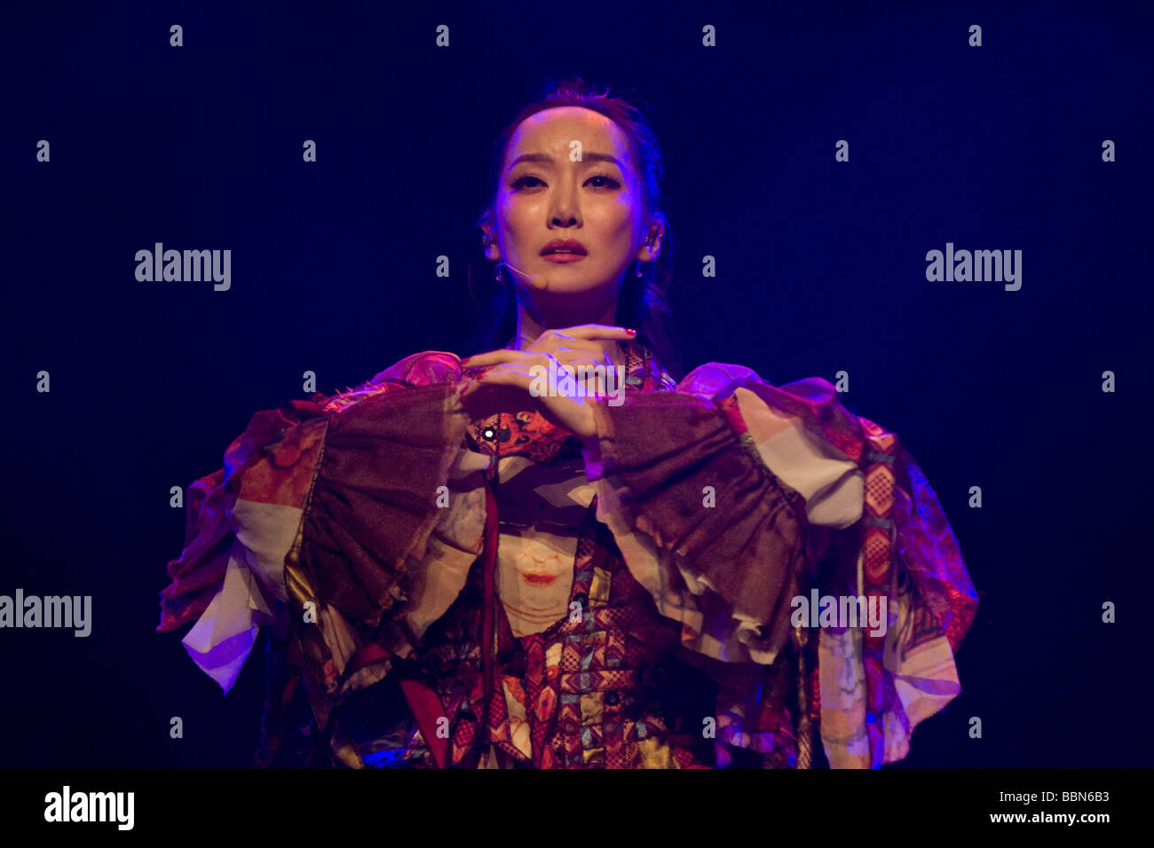 The Chinese singer Sa Dingding live at her exclusive Swiss concert in ...