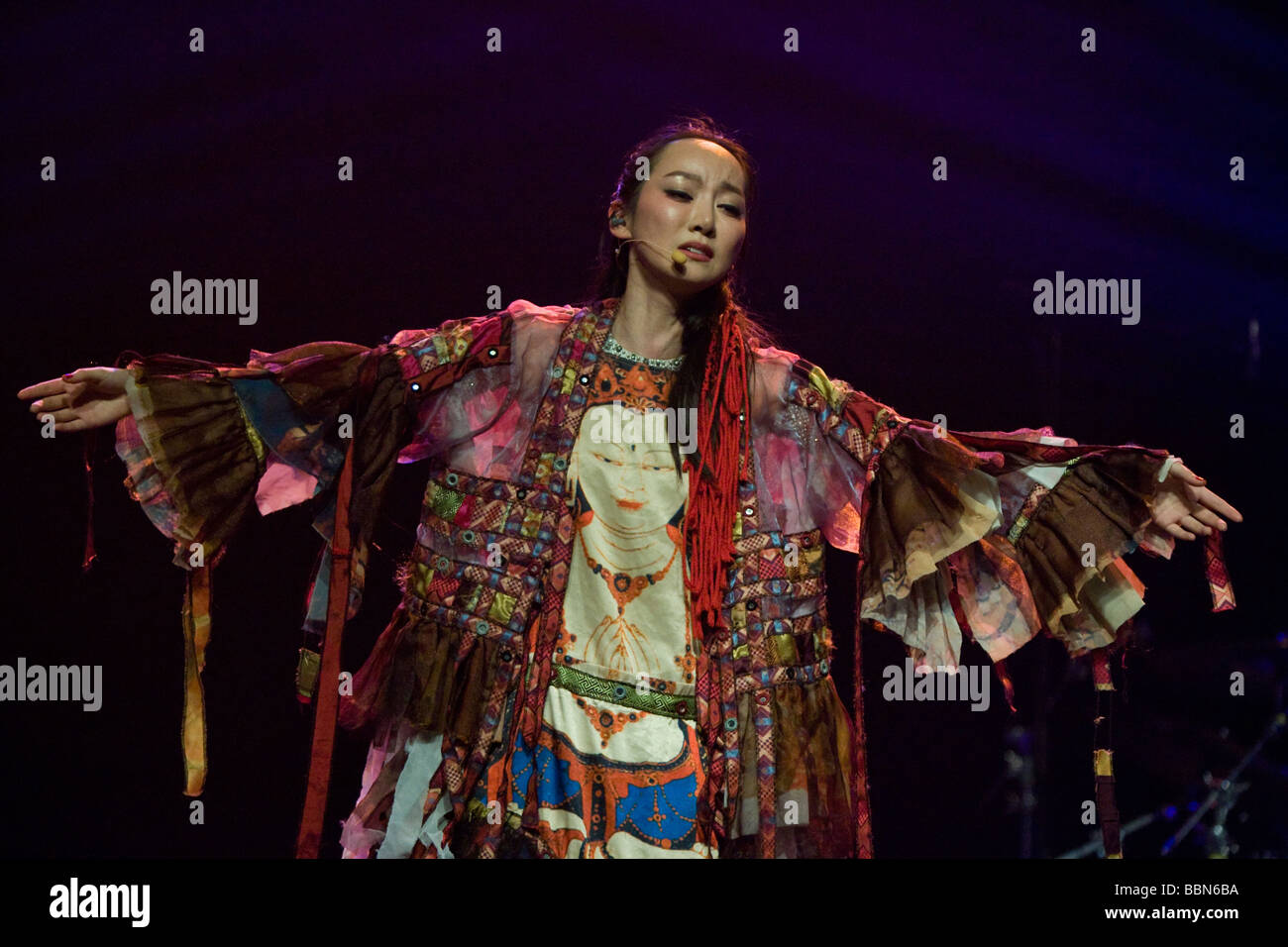 The Chinese singer Sa Dingding live at her exclusive Swiss concert in ...
