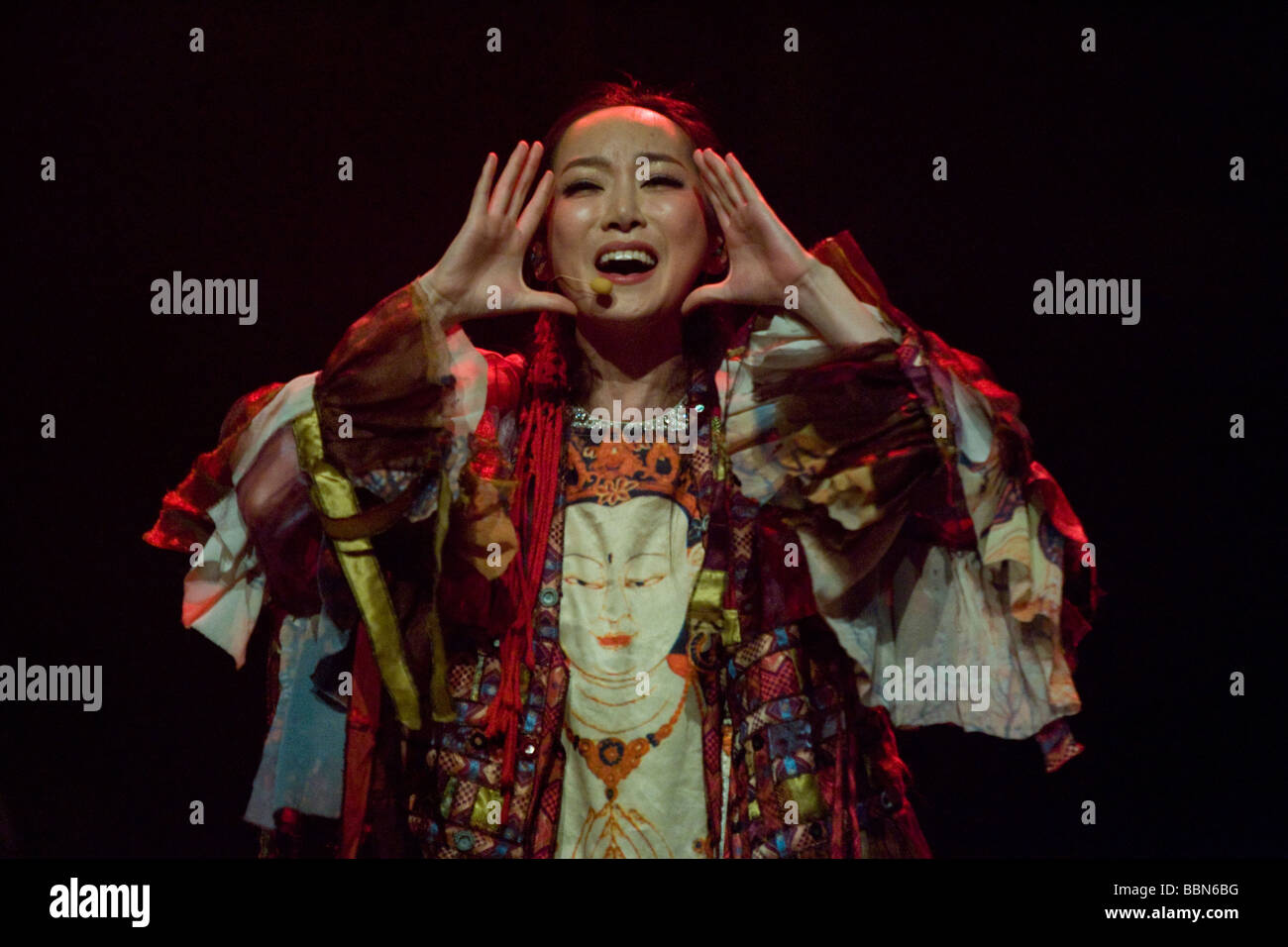 The Chinese singer Sa Dingding live at her exclusive Swiss concert in ...