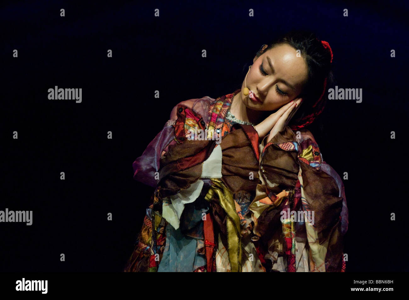 The Chinese singer Sa Dingding live at her exclusive Swiss concert in ...