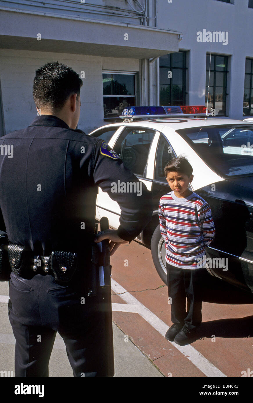 police boy scold trouble scare attention obey bad law legal cop ...
