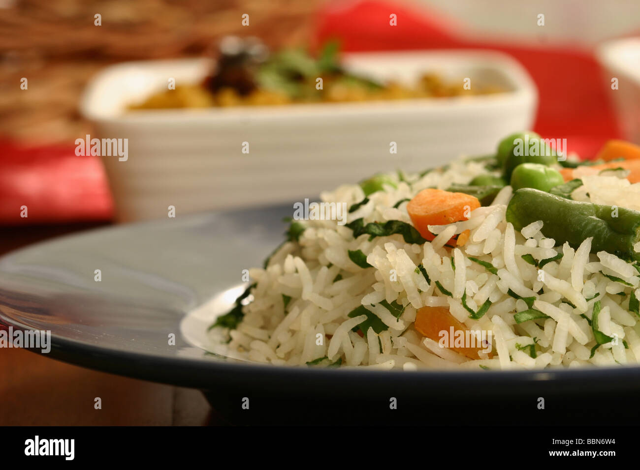 Hariyali Chawal is a rice dish from Indian Cuisine which is made from ...