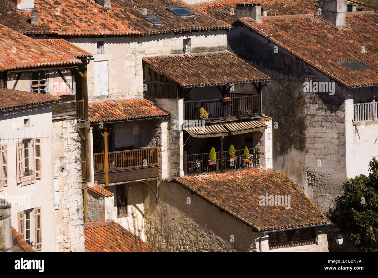 General view of Aubeterre sur Dronne Charente France Stock Photo - Alamy