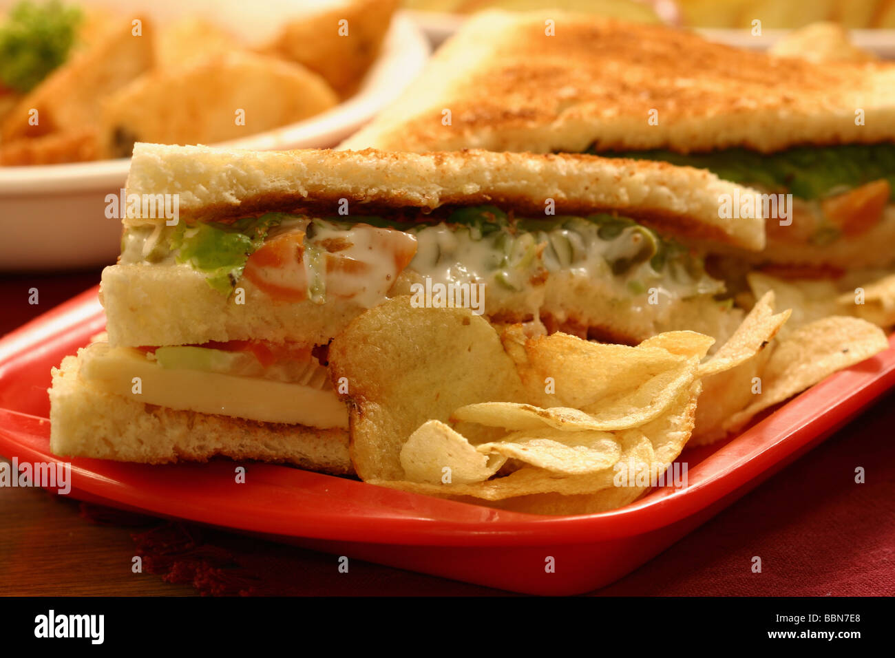Cheese grilled toast Stock Photo - Alamy